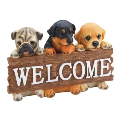 Cute Puppies Welcome Sign | Michaels