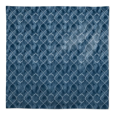 Blue Ogee Pattern 58" x 58" Tablecloth | Michaels