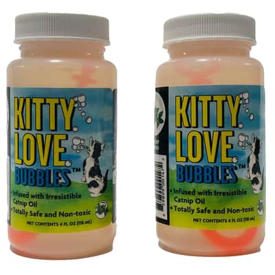 Kitty Love Bubbles™ 4 oz. Catnip Scented Bubbles for Cats, 2ct. | Michaels
