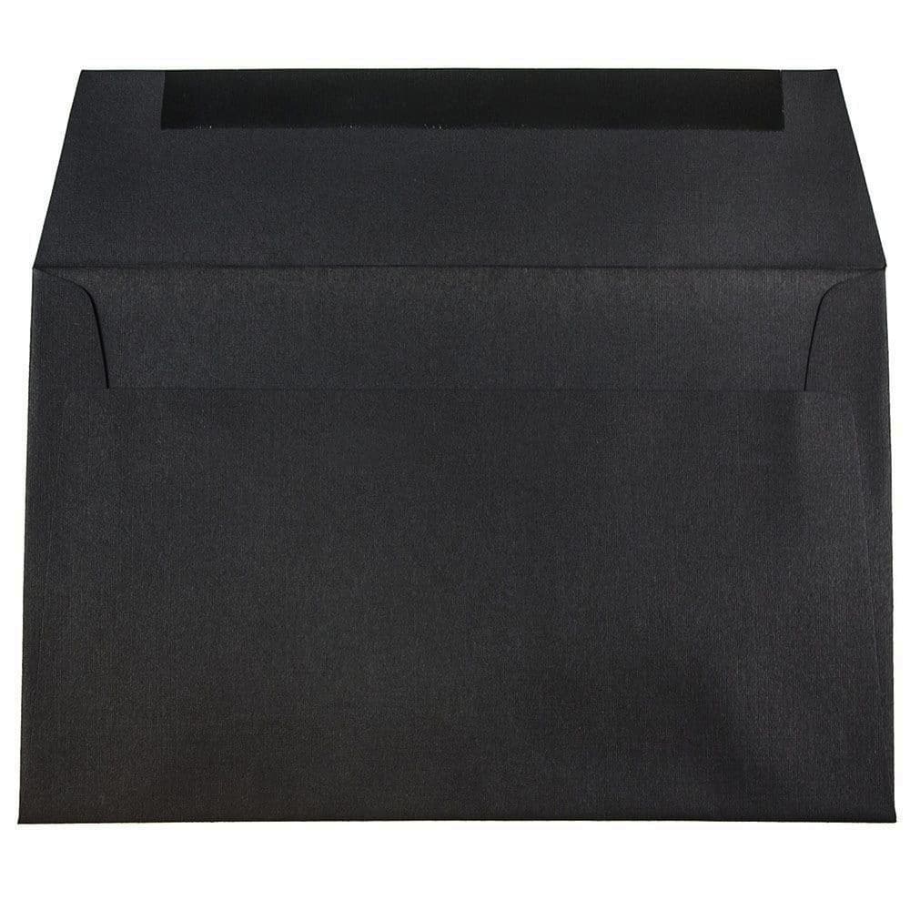 JAM Paper A8 Black Linen Passport Invitation Envelopes | Michaels