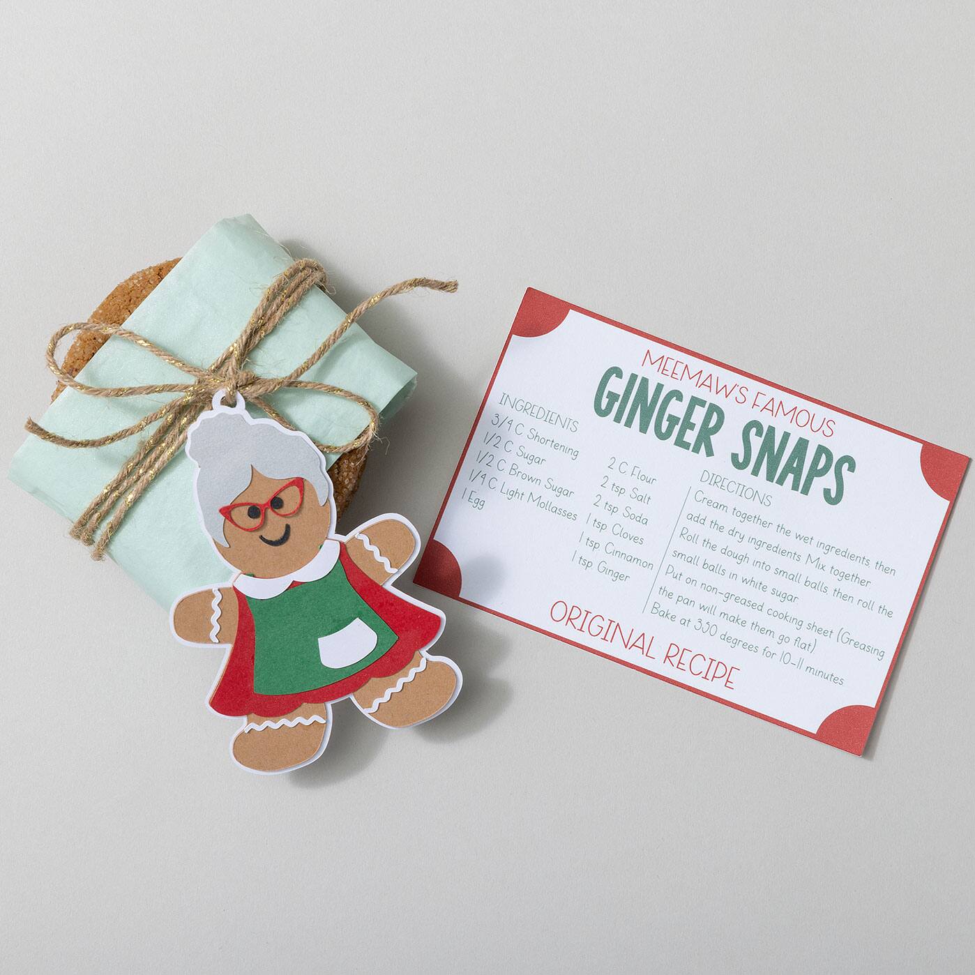Cricut Gingerbread Meemaw with Recipe Card | Projects | Michaels