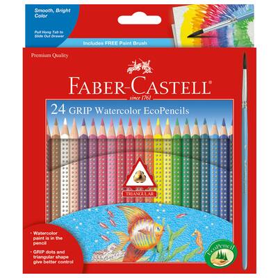 Faber-Castell® 24 Color Grip Watercolor EcoPencils | Michaels