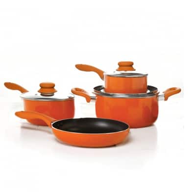 Simplemente Delicioso Casa Balboa 7-Piece Orange Cookware Set | Michaels
