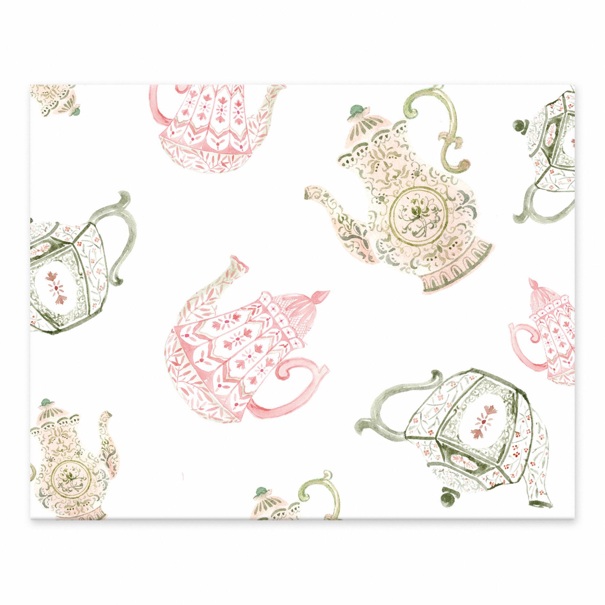 Tea Pot Pattern 8" x 10" Tabletop Canvas | Michaels