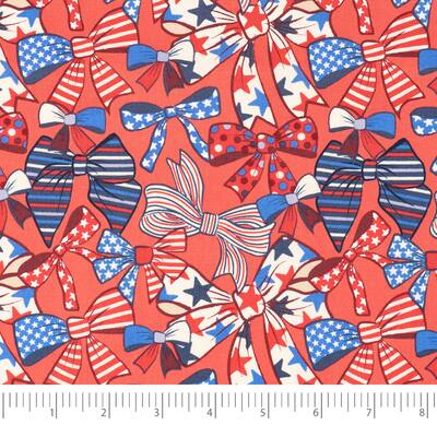 SINGER USA Ribbons Print Ringspun Cotton Fabric | Michaels