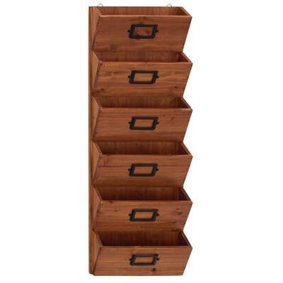 36" Brown Wood Traditional Magazine Rack Holder | Michaels