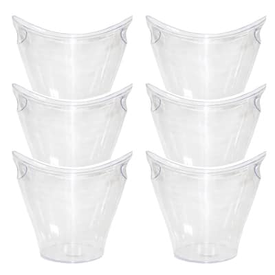 Buy in Bulk - 6 Pack: Clear Ice Pail with Handles by Celebrate It ...