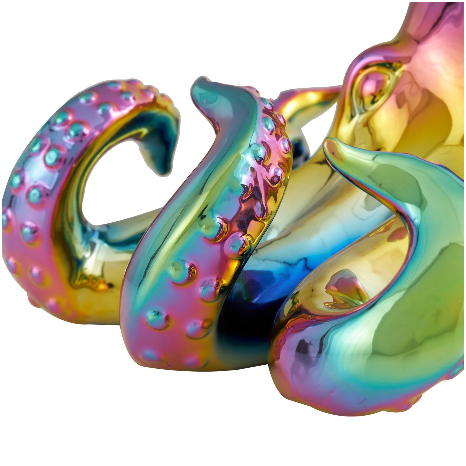 11" Multicolor Shiny Ceramic Octopus Sculpture | Michaels