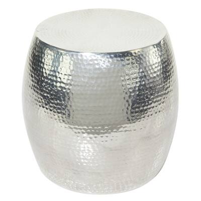 Silver Aluminum Contemporary Accent Table | Michaels
