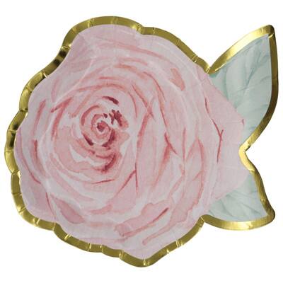 7" Pink Rose Paper Plates, 12ct. by Ashland® | Michaels