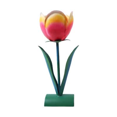 12" Tulip Metal Tabletop Décor by Ashland®, Color: Hot Pink | Michaels