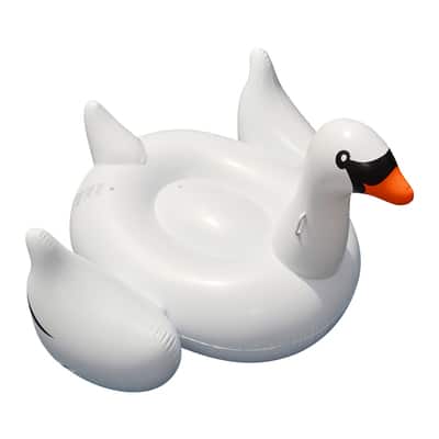 Swimline 75" Inflatable White Swan Pool Float | Michaels
