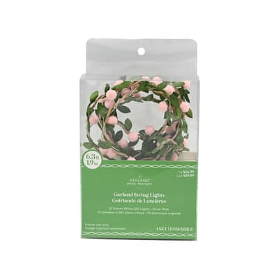 21ct. Pink Pom Pom LED String Lights by Ashland® | Michaels