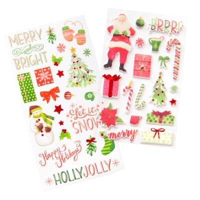 Buy in Bulk - 12 Pack: Christmas Sticker Pack by Recollections™ | Michaels