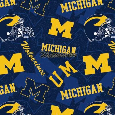 NCAA University of Michigan Wolverines Cotton Fabric | Michaels