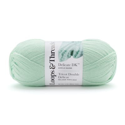 Delicate DK™ Yarn by Loops & Threads®, Color: Mint | Michaels