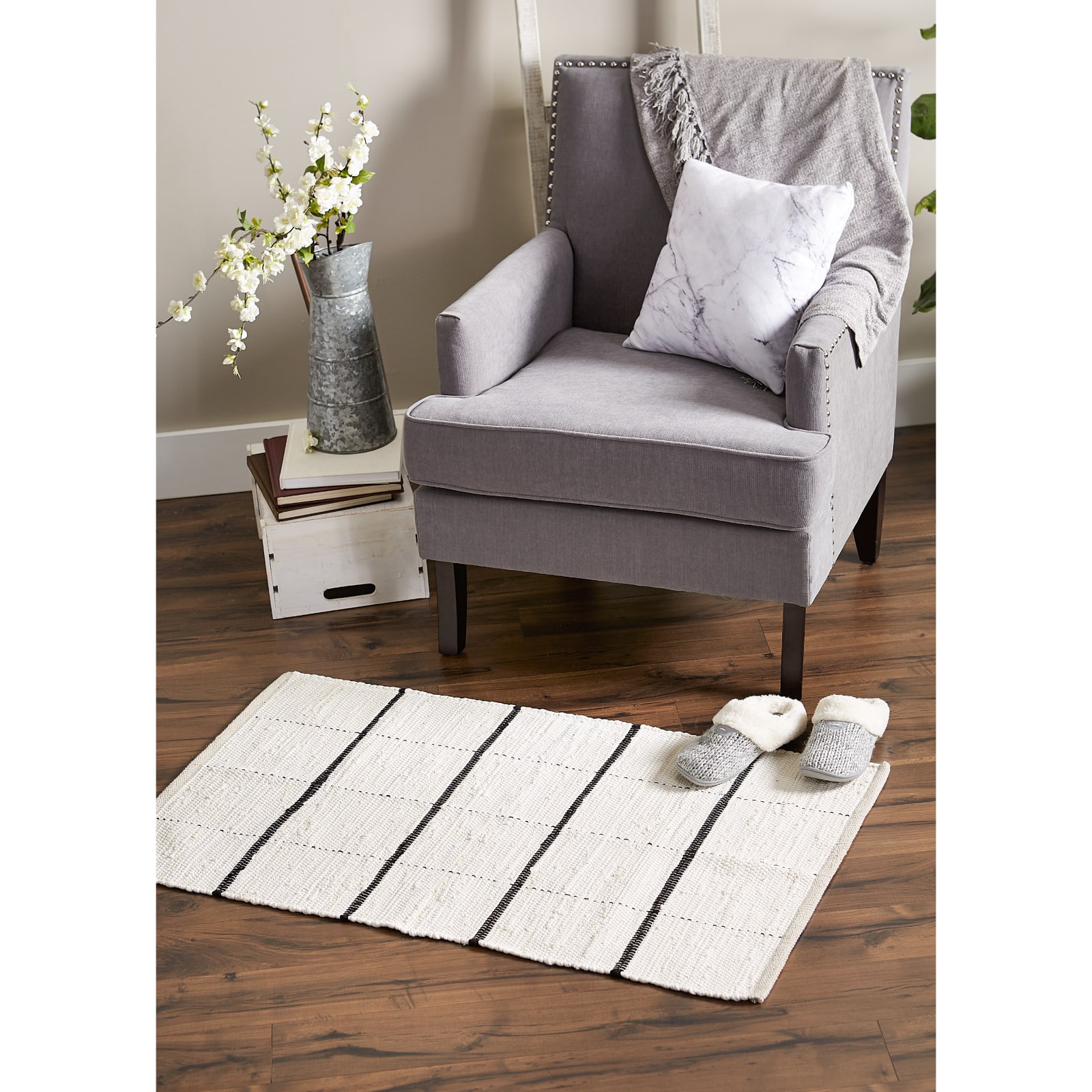 DII® Farmhouse Check Rug, 26" x 40" | Michaels