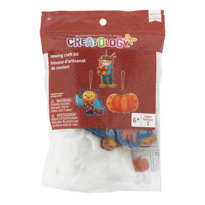 Scarecrow, Owl & Pumpkin Sewing Craft Kit by Creatology™ | Michaels