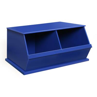 Badger Basket 2 Bin Stackable Storage Cubby, Color: Blue | Michaels