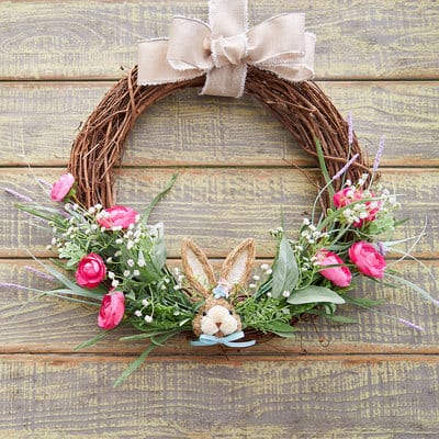 Natural Easter Bunny Wreath | Projects | Michaels
