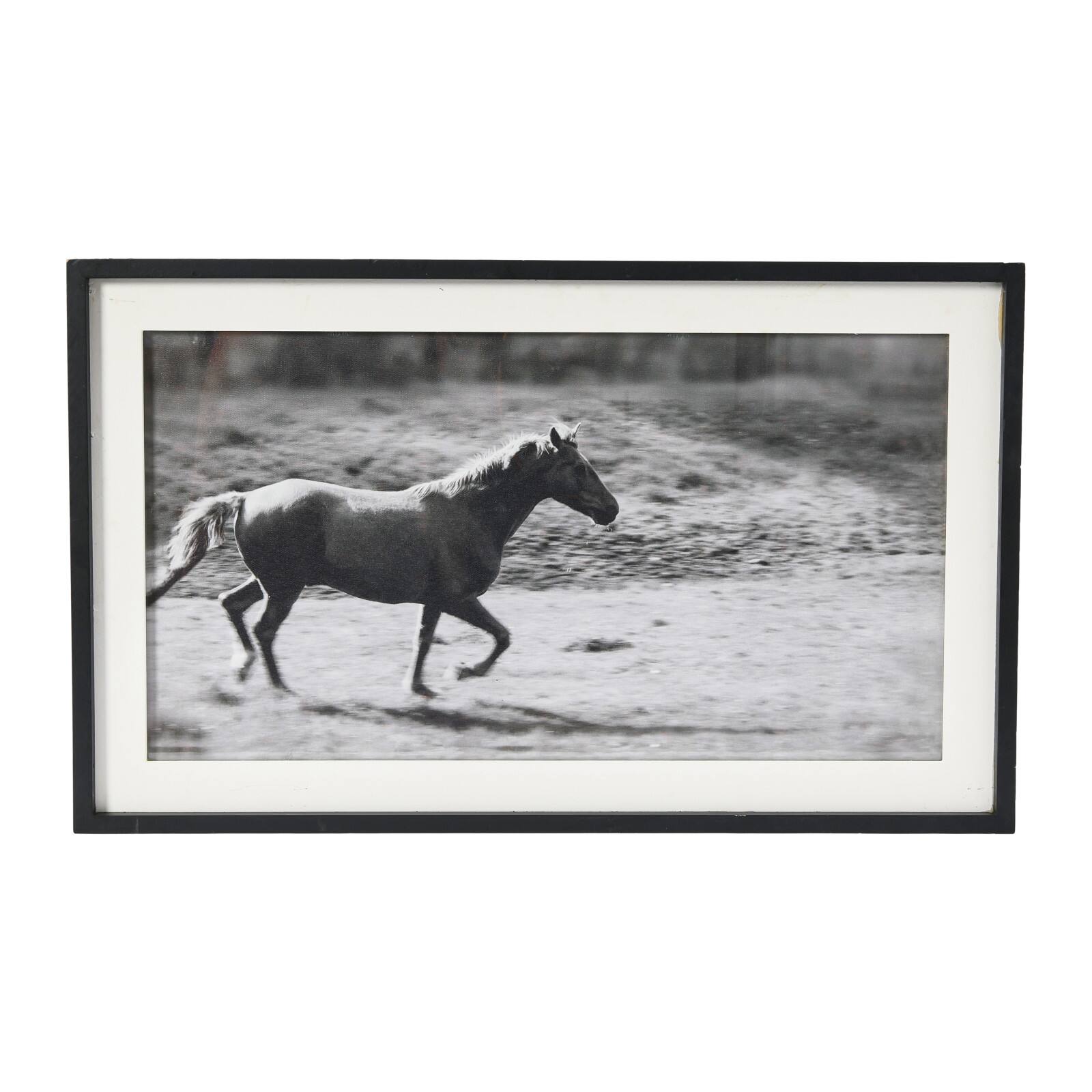 Galloping Horse Print with Wood Frame | Michaels