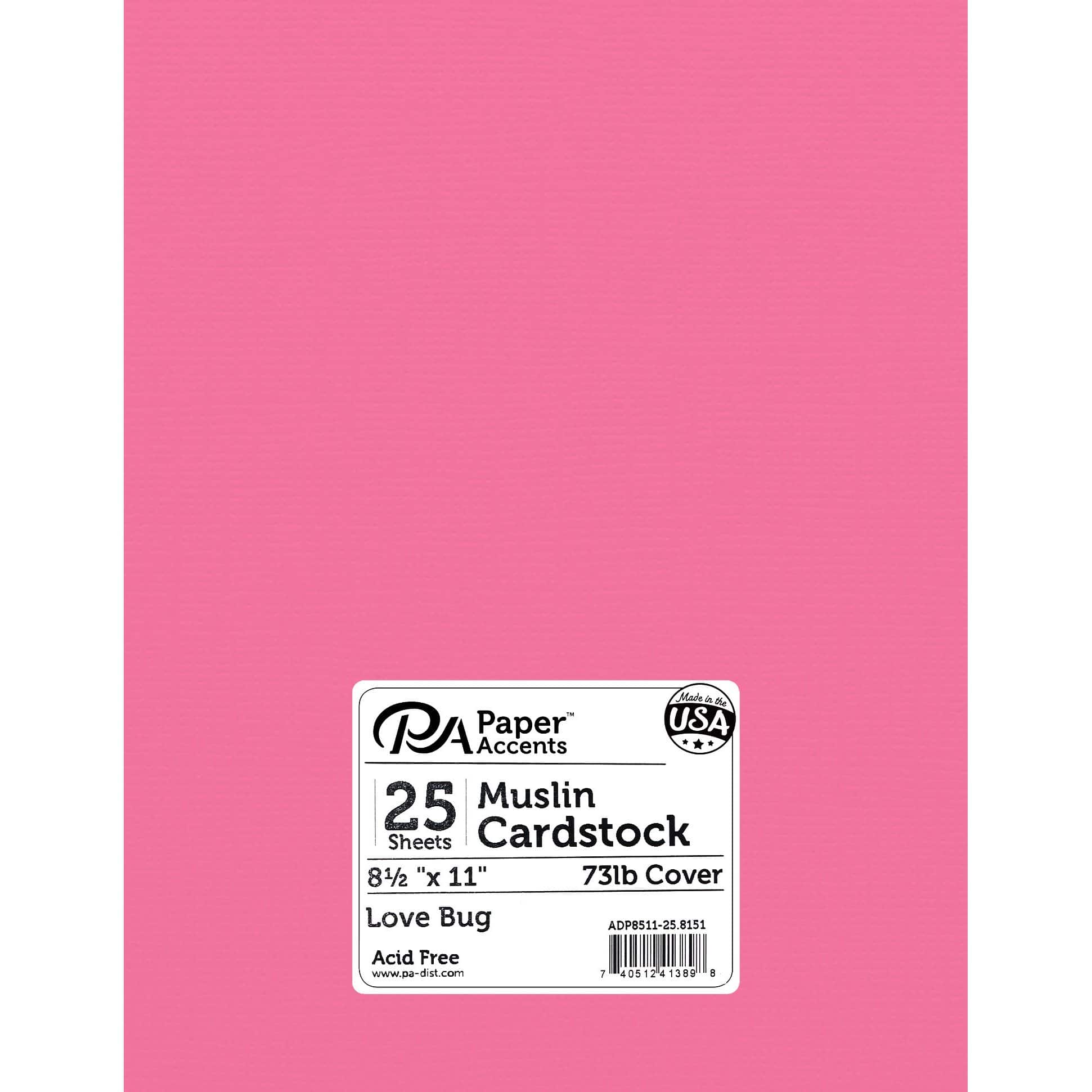 PA Paper™ Accents 8.5" x 11" 73lb. Textured Muslin Cardstock, 25 sheets ...