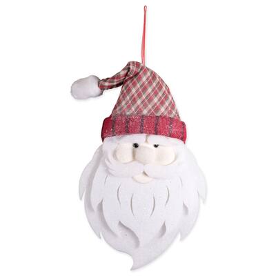 DII® Hanging Foam Santa with Plaid Hat | Michaels
