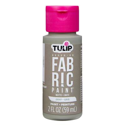 Tulip® Matte Brush-On Fabric Paint, Color: Grey | Michaels