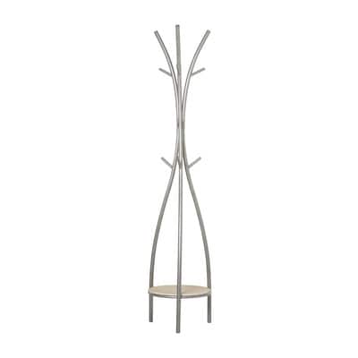Silver Metal Modern Coat Rack, 73" x 17" x 17" | Michaels