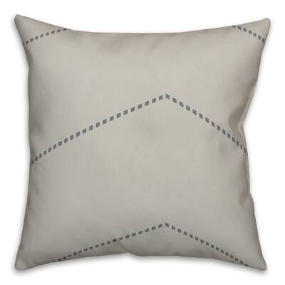 Dashed Chevron 18" x 18" Throw Pillow | Michaels