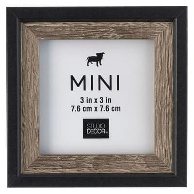 Buy in Bulk - 24 Pack: Gray & Black 3" x 3" Mini Frame by Studio Décor® | Michaels