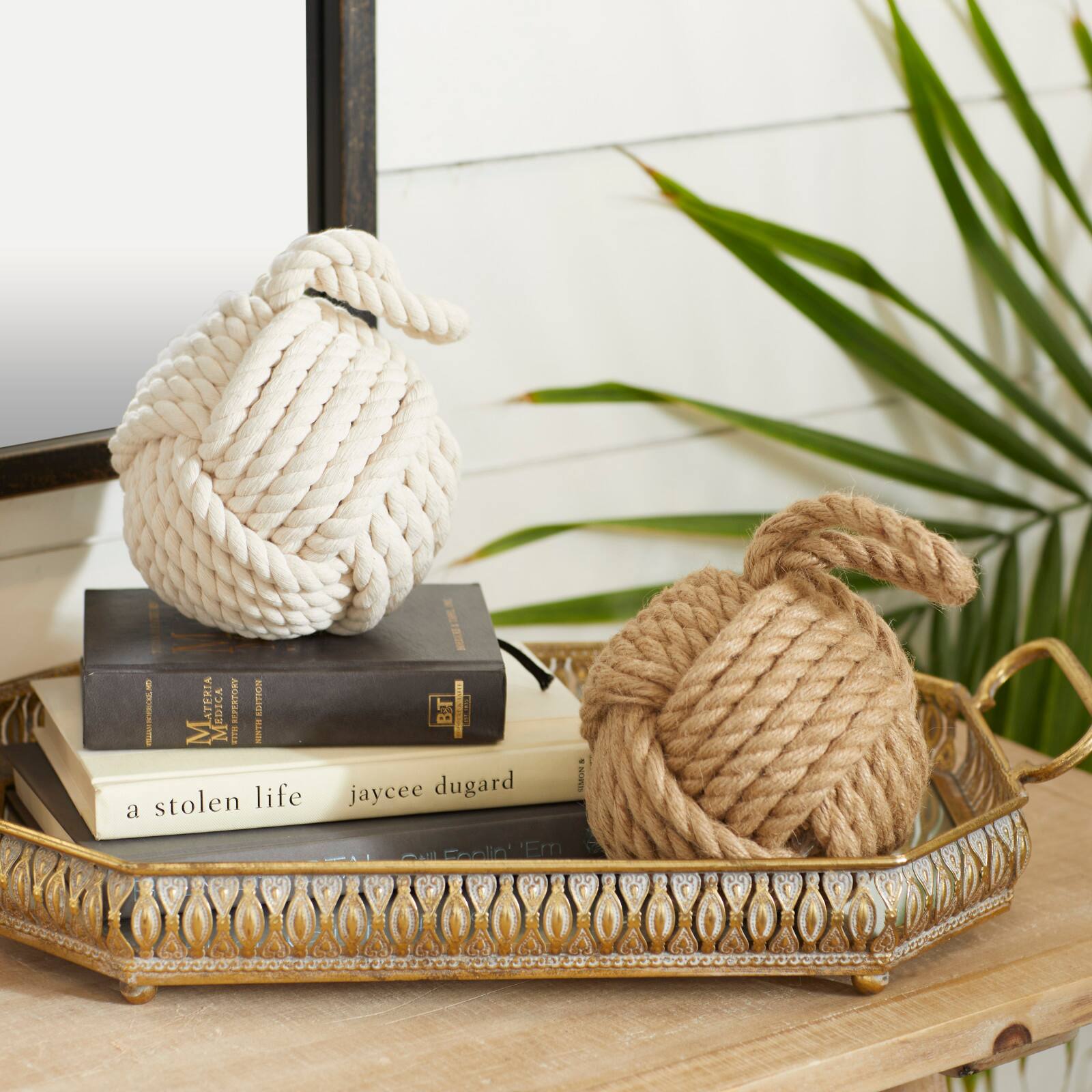 14" Jute Coastal Rope Sculpture Set | Michaels