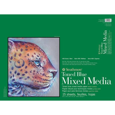 Strathmore® 400 Series Recycled Toned Blue Mixed Media Paper Pad | Michaels