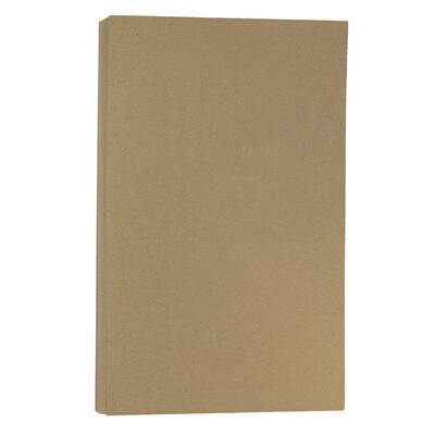 JAM Paper Matte 8.5" x 14" 28lb. Paper, 50 Sheets, Color: Brown Kraft ...