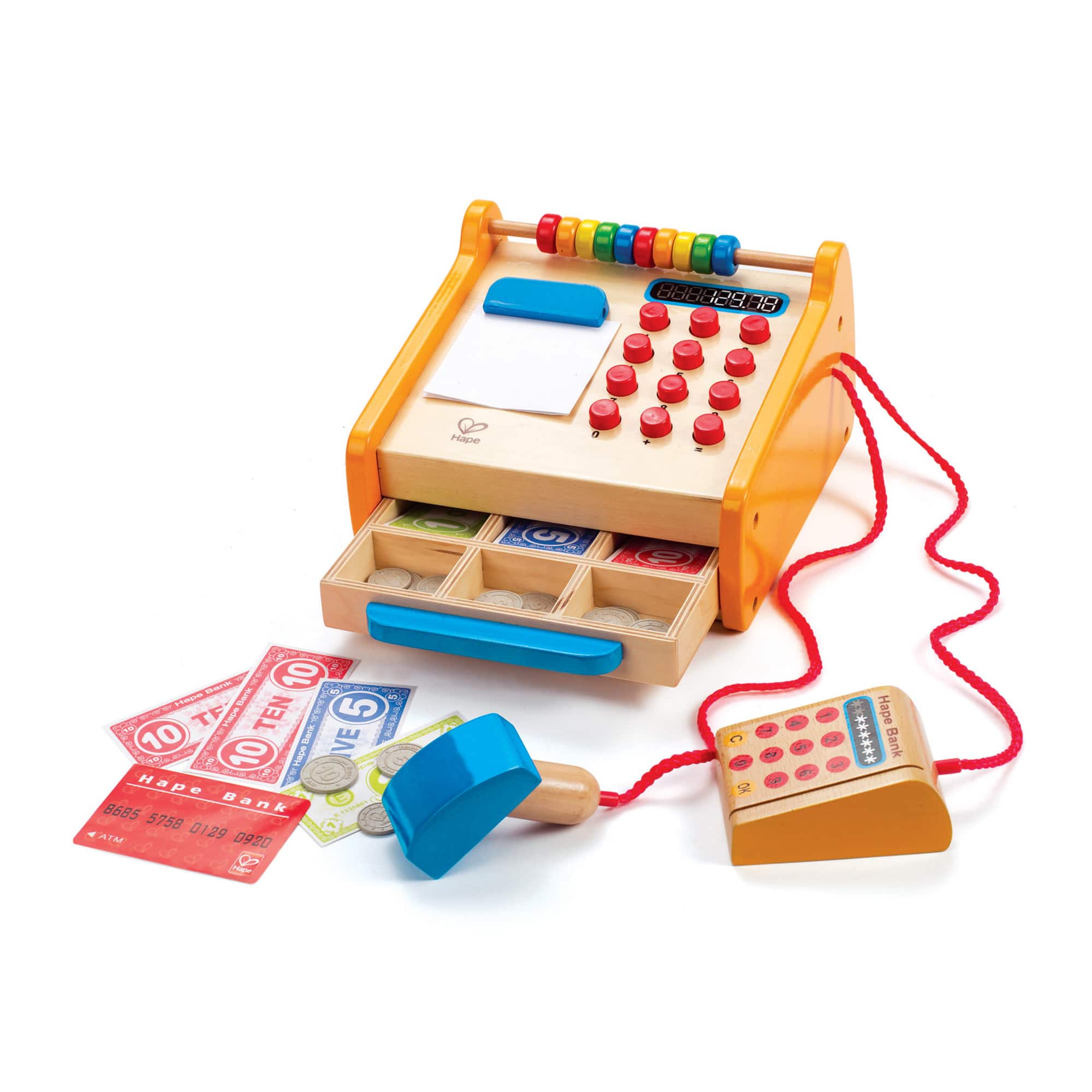 Hape Wooden Pretend Checkout Register Play Set | Michaels