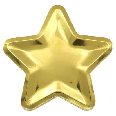 7" Gold Star Snack Plates, 8ct. by Celebrate It™ | Michaels