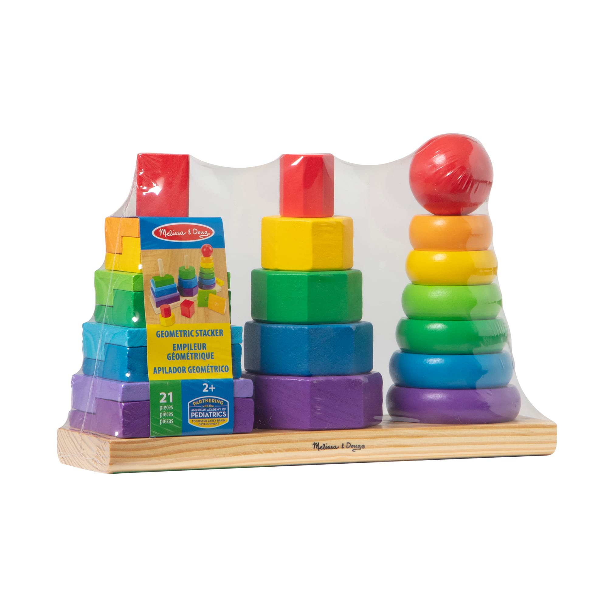 Melissa & Doug® Geometric Stacker Toddler Toy | Michaels