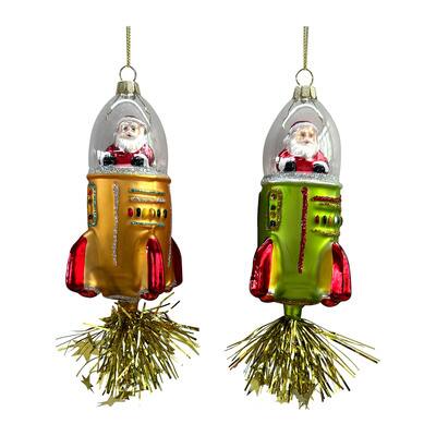 Assorted 6.5" Rocket Glass Ornament by Ashland®, 1pc. | Michaels