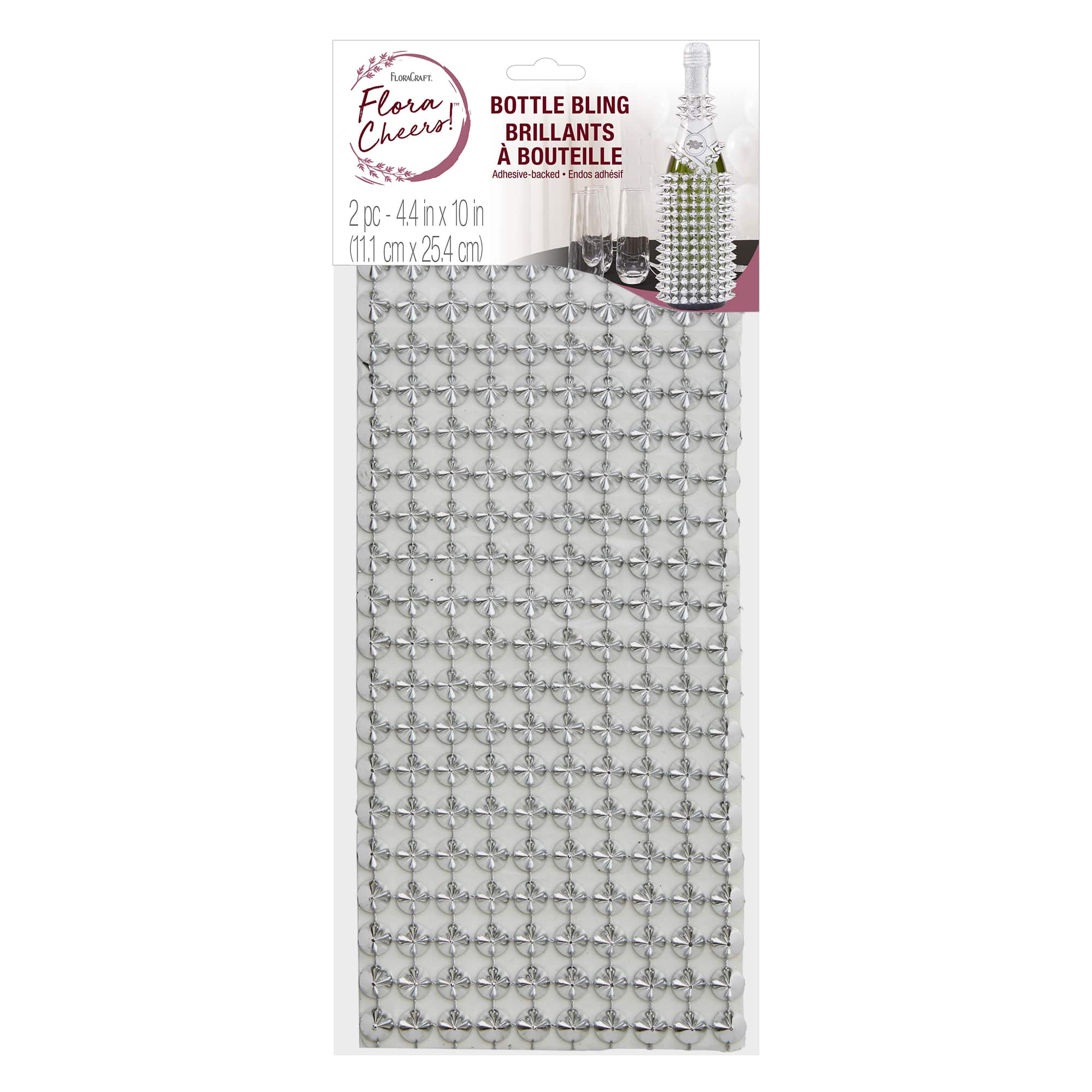 FloraCraft® Flora Cheers™ Silver Spikes Bottle Bling | Michaels