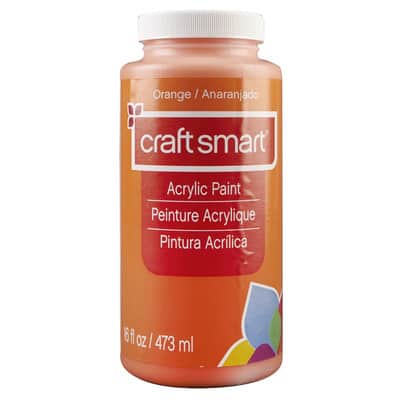 16oz. Matte Acrylic Paint by Craft Smart®, Color: Orange | Michaels