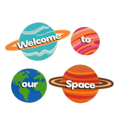 Welcome Space Bulletin Board Kit by B2C™ | Michaels
