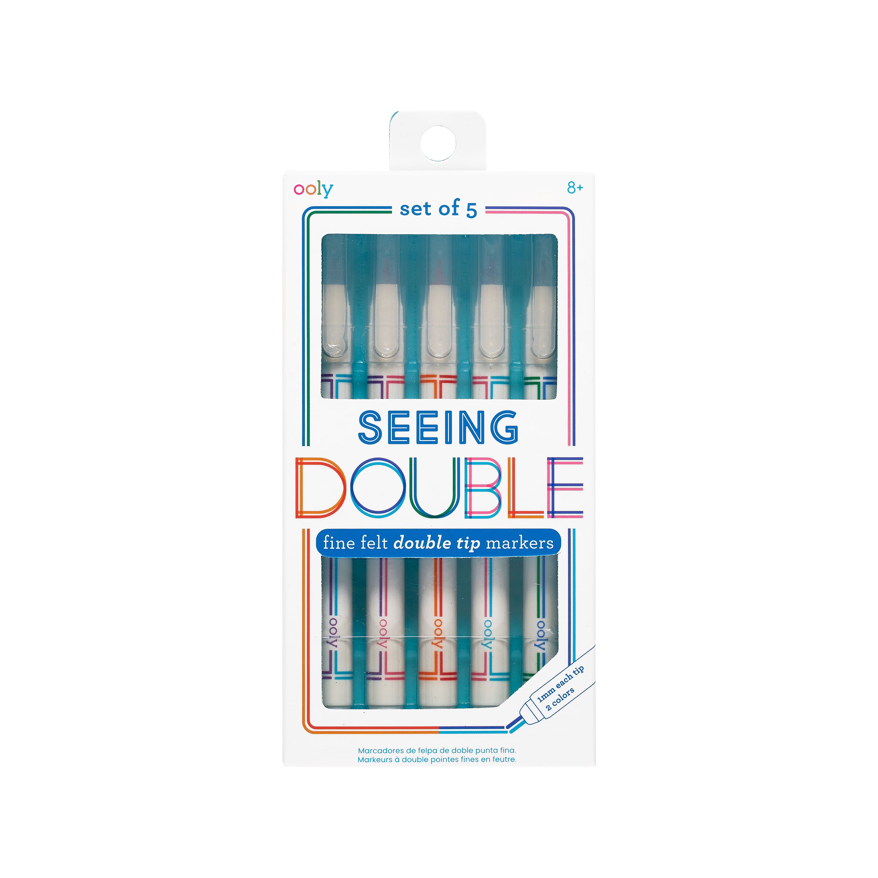 OOLY Seeing Double Fine Felt Double Tip Markers Set | Michaels