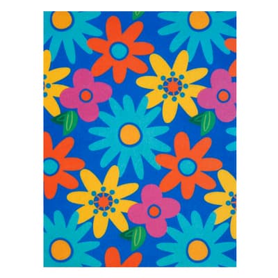 Bright Flower Flower Print Felt Sheets by Creatology™, 10ct. | Michaels