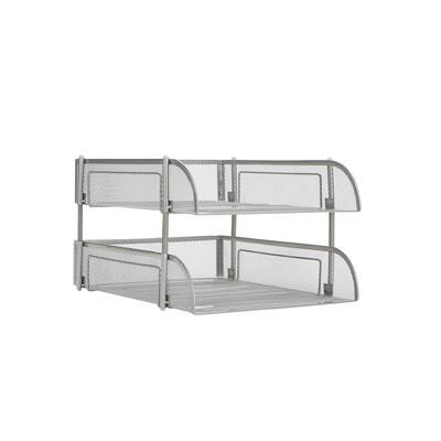 Mind Reader Silver 2 Piece Stackable Metal Mesh Letter Tray | Michaels