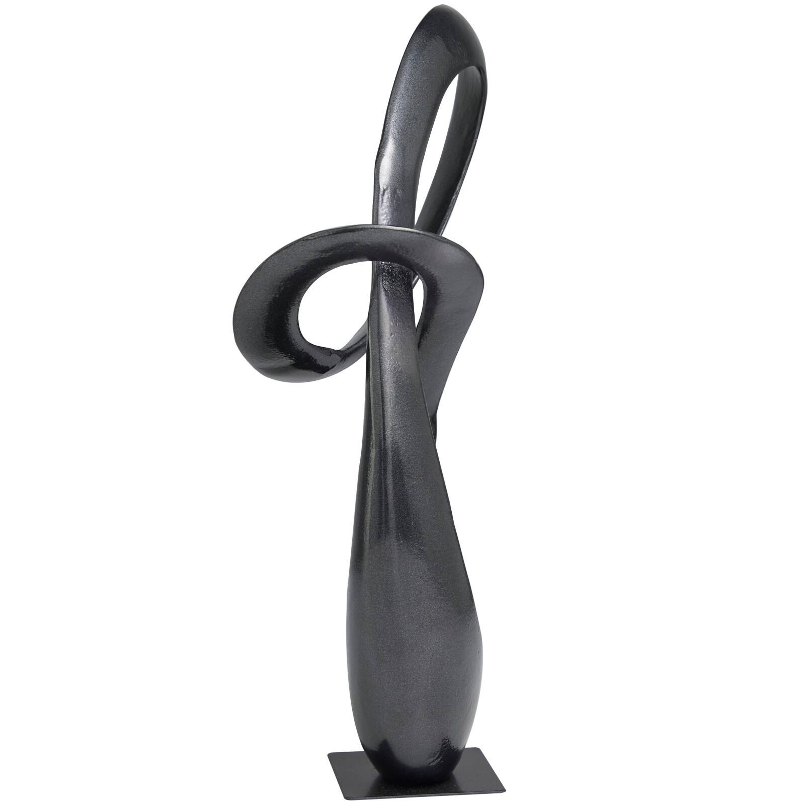 17" Dark Gray Aluminum Abstract Sculpture | Michaels