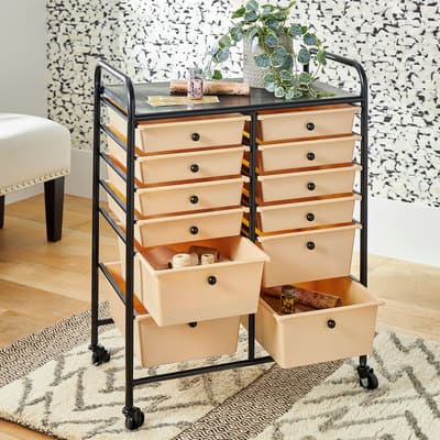 COLORSHOT® Upcycled 12-Drawer Cart | Projects | Michaels