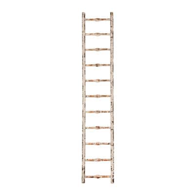 Hello Honey® 6ft. Distressed White Decorative Wood Ladder | Michaels