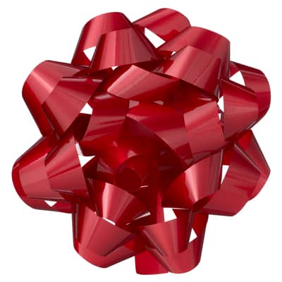 5.75" Red Lacquer Gift Bow by Celebrate It™ | Michaels