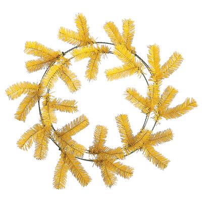 24" Unlit Pine Work Wreath, Size: 24", Color: Yellow | Michaels