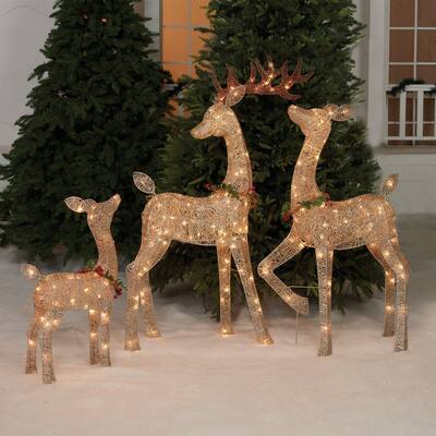 Glittering Thread Deer Family Set | Michaels
